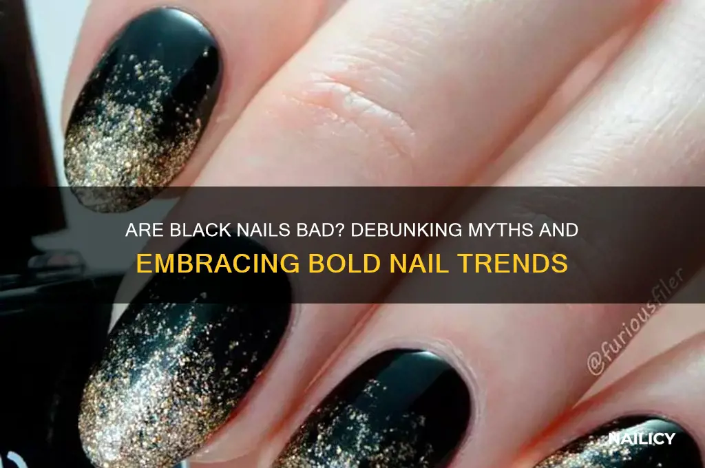 Are Black Nails Bad? Debunking Myths And Embracing Bold Nail Trends ...