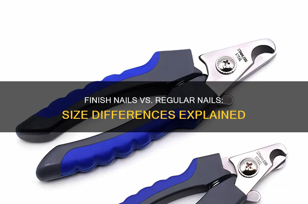 Finish Nails Vs. Regular Nails: Size Differences Explained | Nailicy