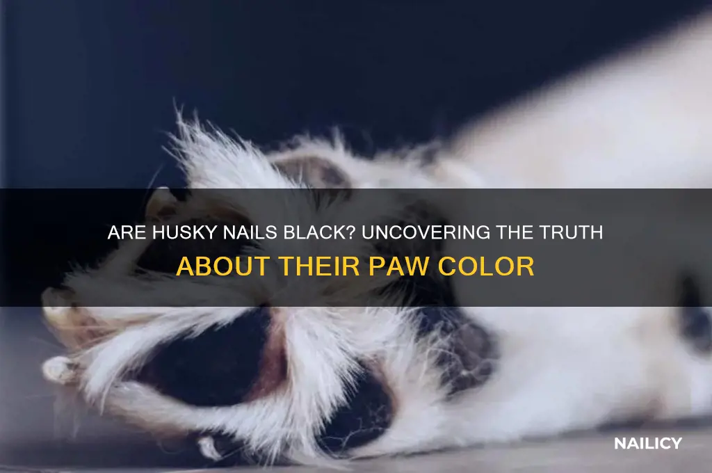 Are Husky Nails Black? Uncovering The Truth About Their Paw Color | Nailicy