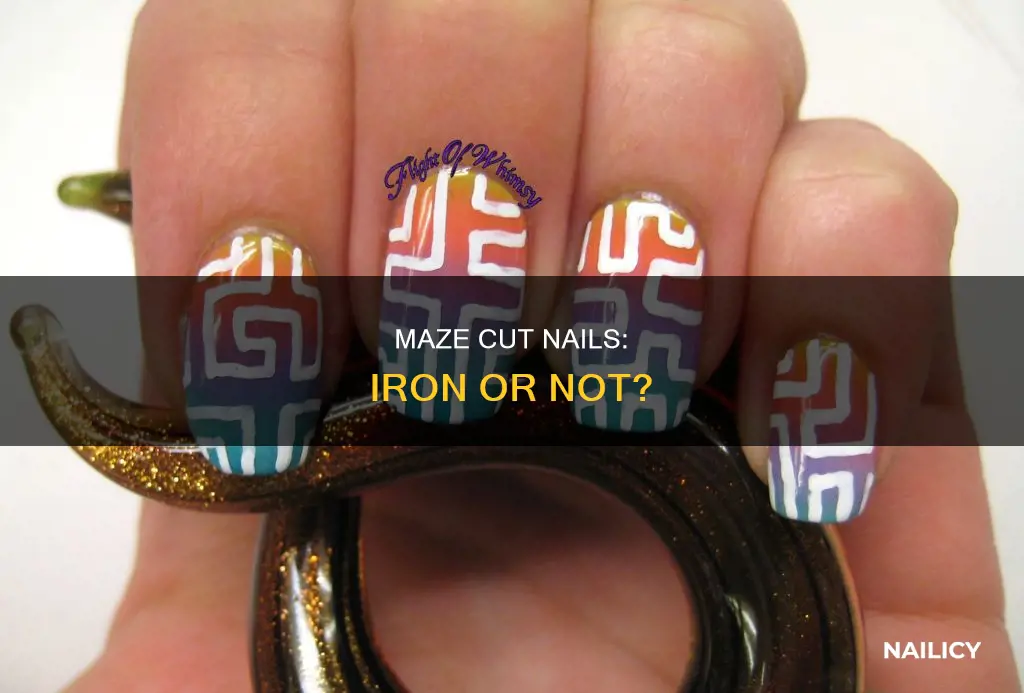 Maze Cut Nails: Iron Or Not? | Nailicy