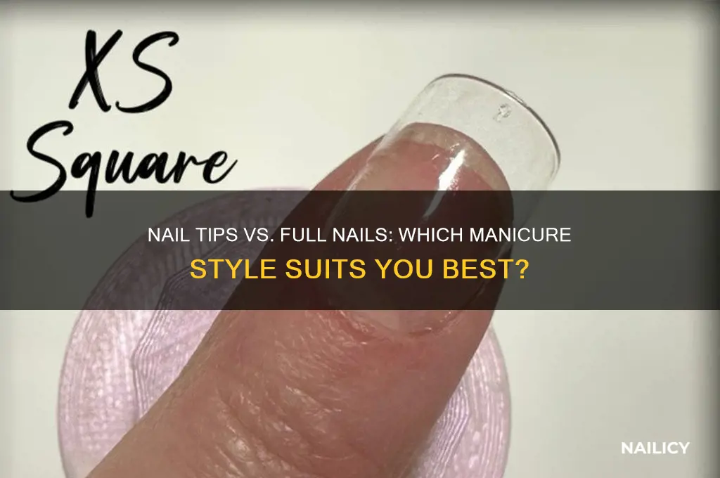 Nail Tips Vs. Full Nails: Which Manicure Style Suits You Best? | Nailicy