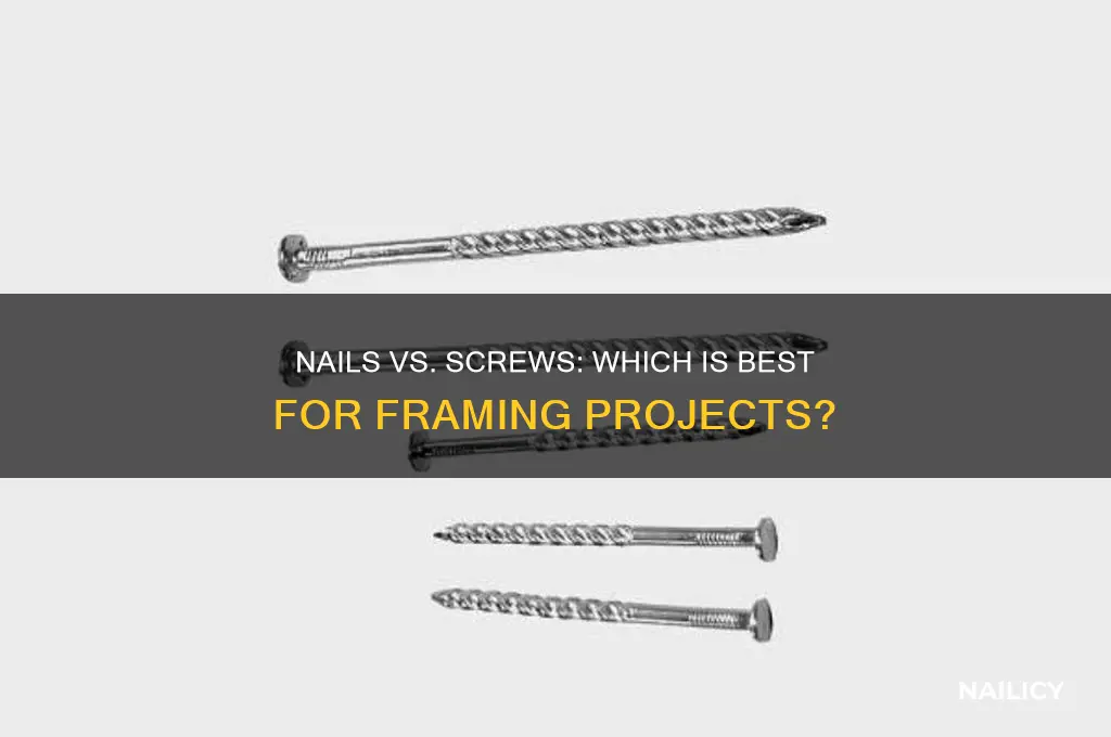 Nails Vs. Screws: Which Is Best For Framing Projects? | Nailicy