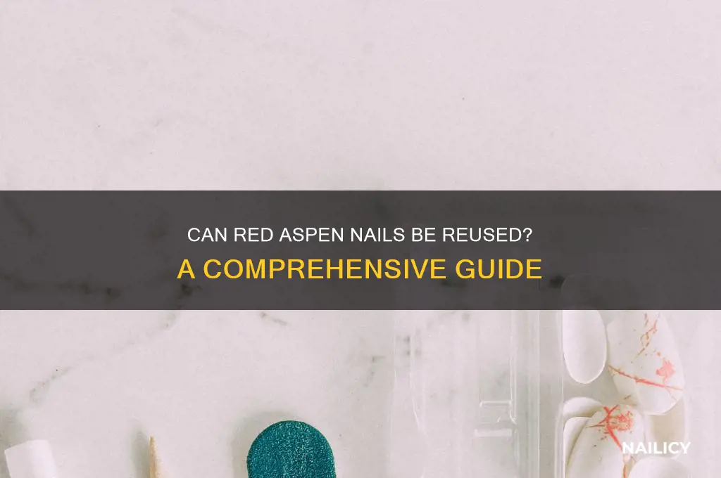 Can Red Aspen Nails Be Reused? A Comprehensive Guide | Nailicy