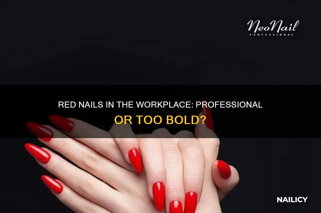Red Nails In The Workplace: Professional Or Too Bold? | Nailicy