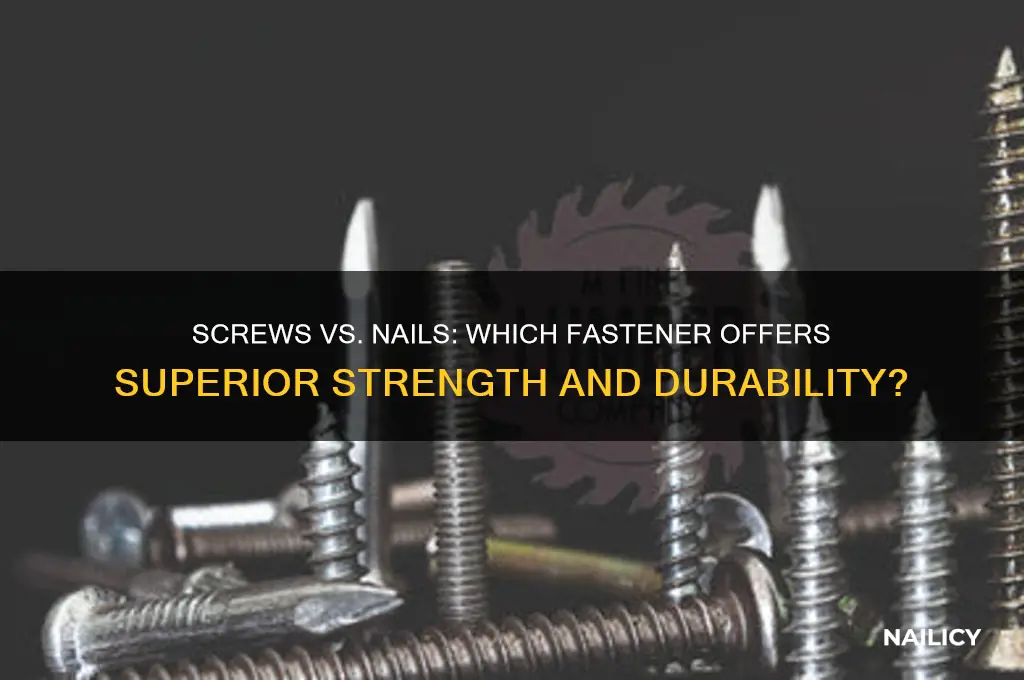 Screws Vs. Nails: Which Fastener Offers Superior Strength And ...