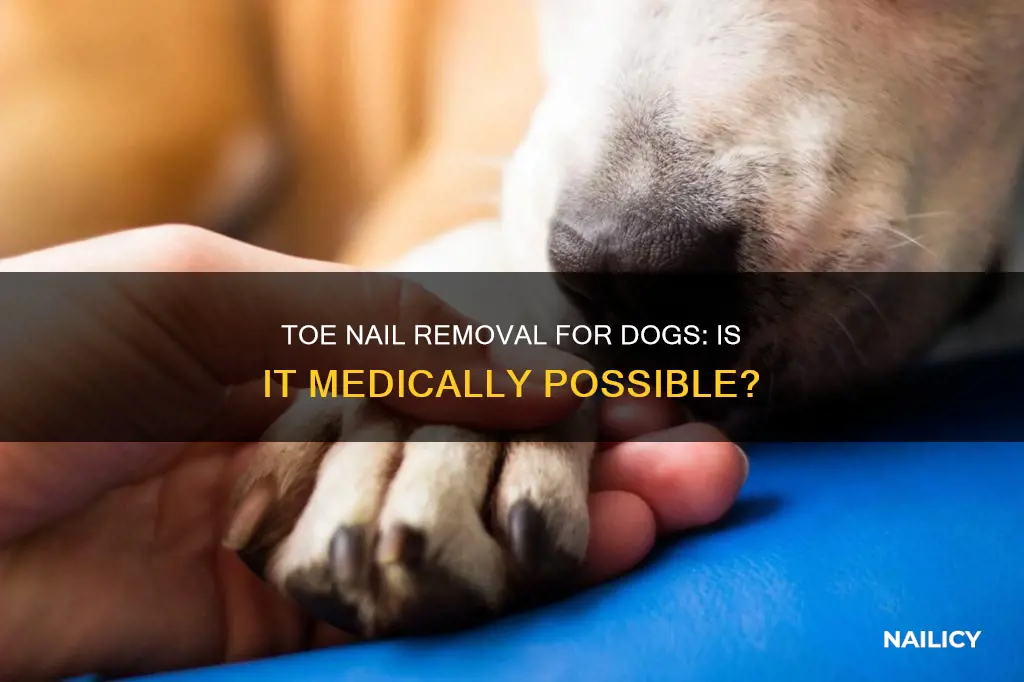 Toe Nail Removal For Dogs: Is It Medically Possible? | Nailicy