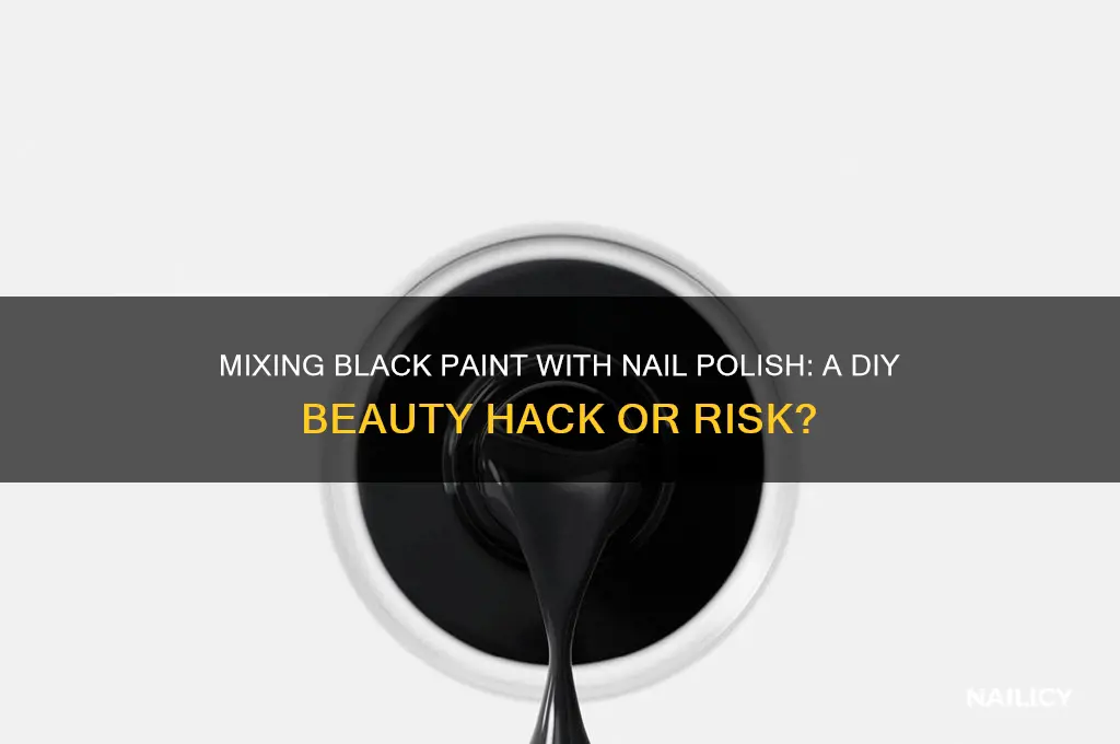Mixing Black Paint With Nail Polish: A Diy Beauty Hack Or Risk? | Nailicy