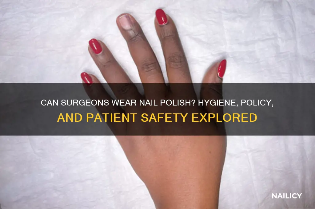 Can Surgeons Wear Nail Polish? Hygiene, Policy, And Patient Safety ...