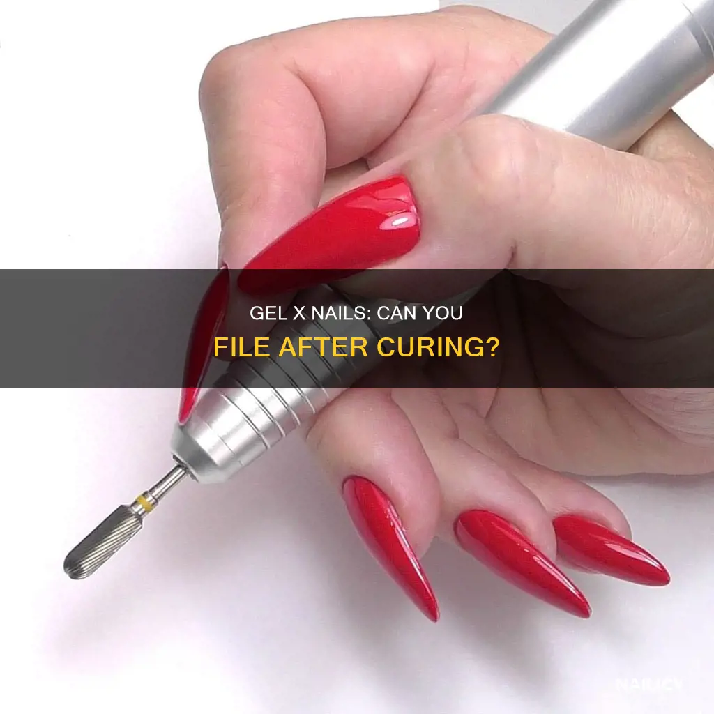 Gel X Nails: Can You File After Curing? | Nailicy
