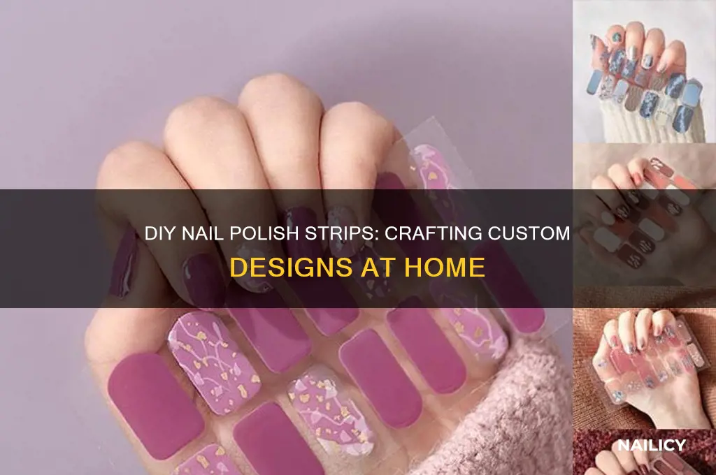 Diy Nail Polish Strips: Crafting Custom Designs At Home | Nailicy
