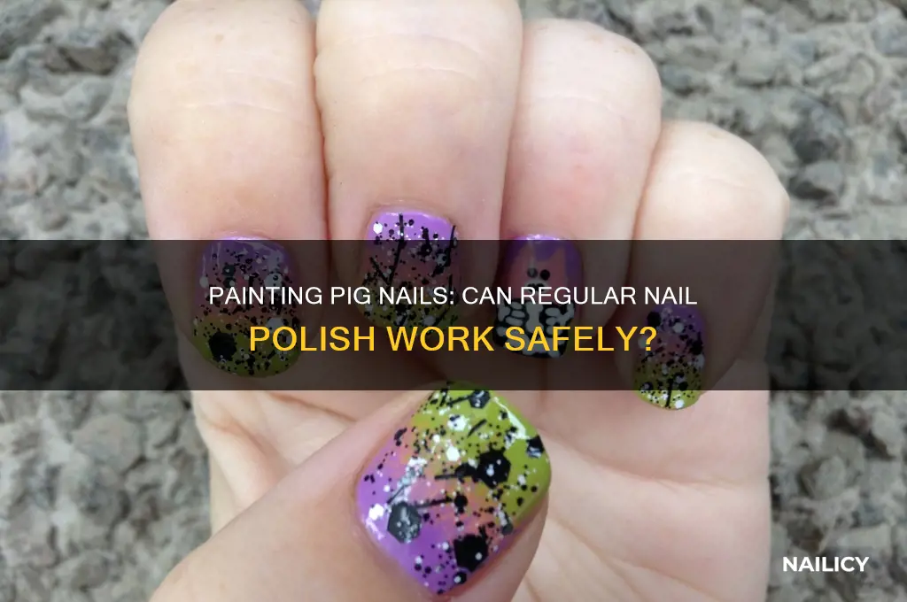 Painting Pig Nails: Can Regular Nail Polish Work Safely? | Nailicy