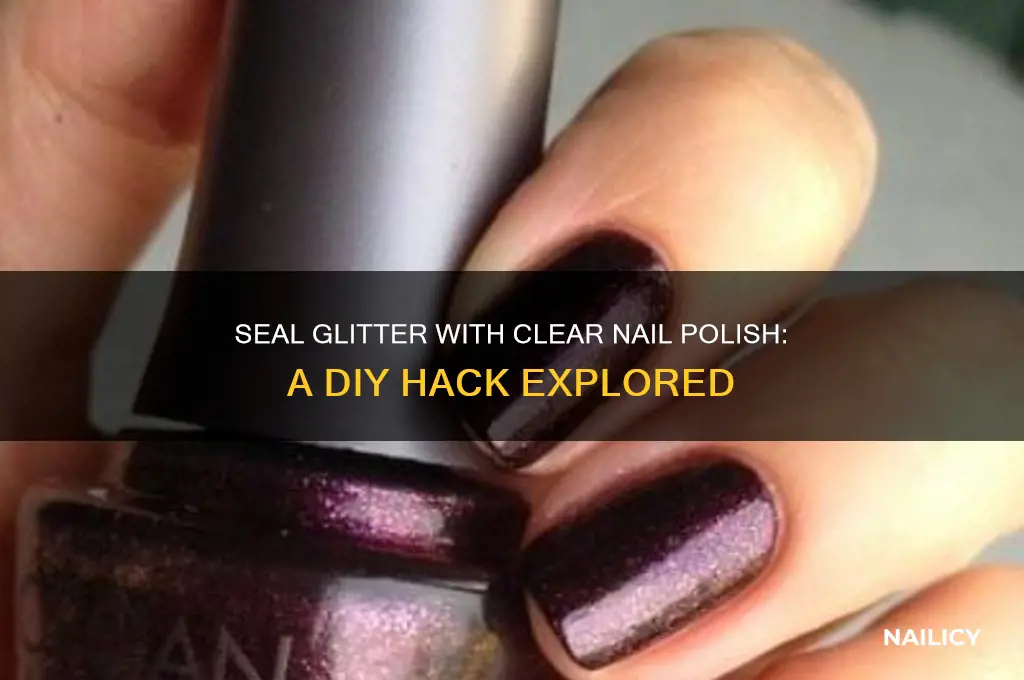 Seal Glitter With Clear Nail Polish: A Diy Hack Explored | Nailicy