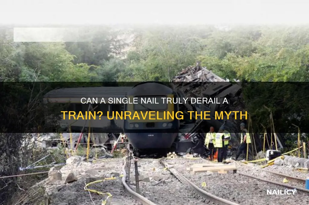 Can A Single Nail Truly Derail A Train? Unraveling The Myth | Nailicy