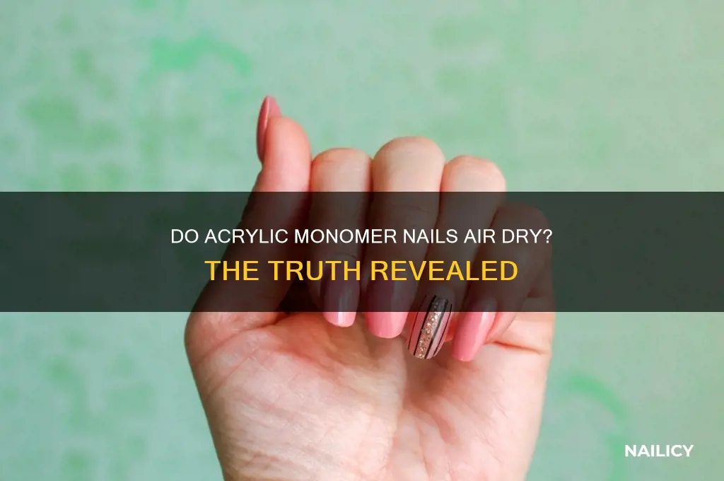 Do Acrylic Monomer Nails Air Dry? The Truth Revealed | Nailicy