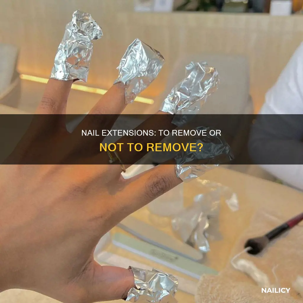 Nail Extensions: To Remove Or Not To Remove? | Nailicy