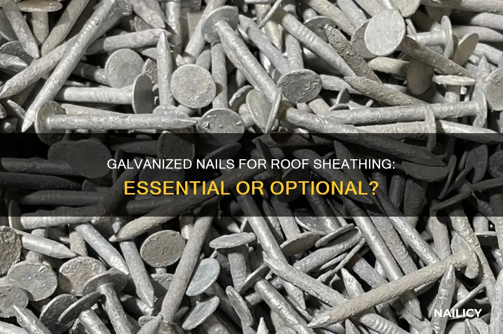 Galvanized Nails For Roof Sheathing: Essential Or Optional? | Nailicy