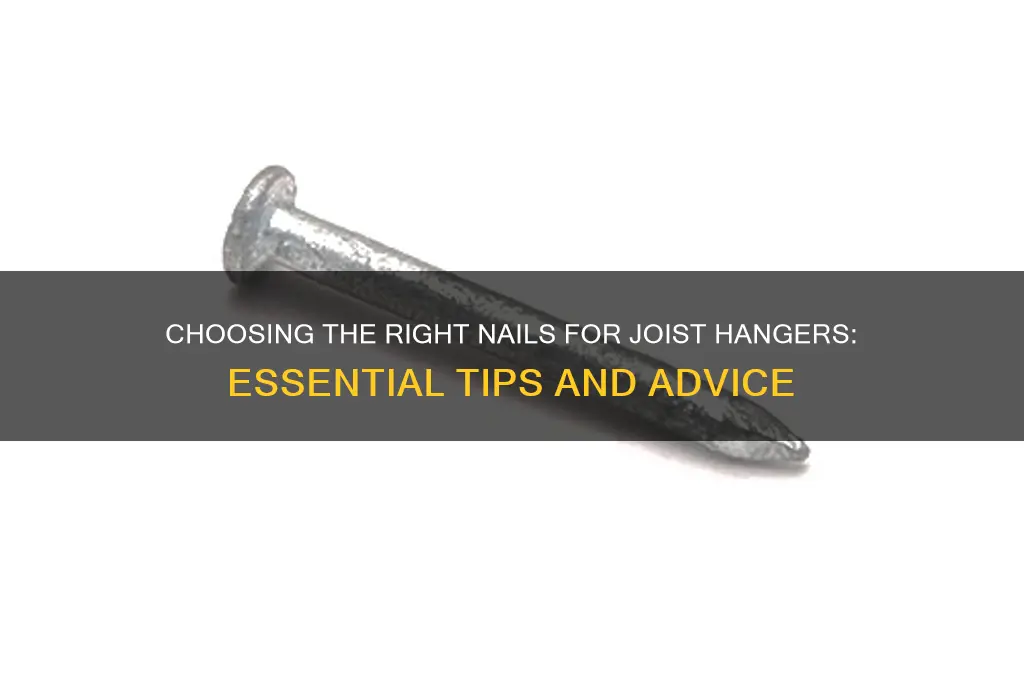 Choosing The Right Nails For Joist Hangers: Essential Tips And Advice ...