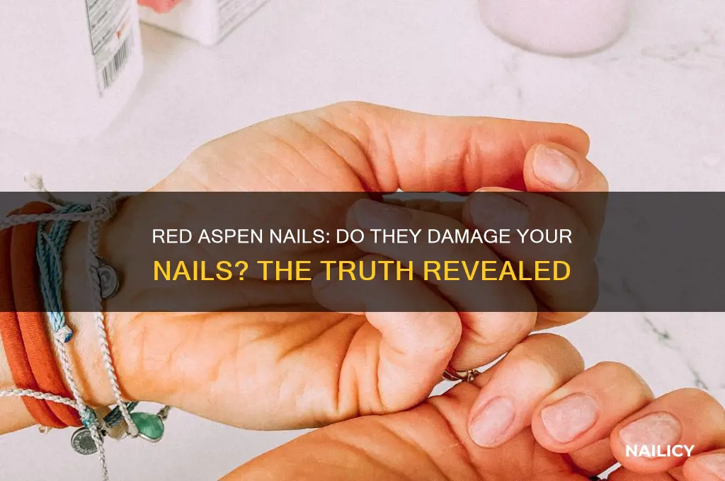Red Aspen Nails: Do They Damage Your Nails? The Truth Revealed | Nailicy