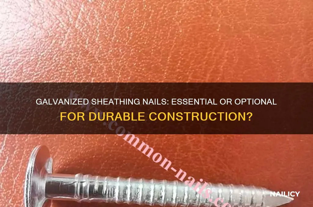 Galvanized Sheathing Nails: Essential Or Optional For Durable ...
