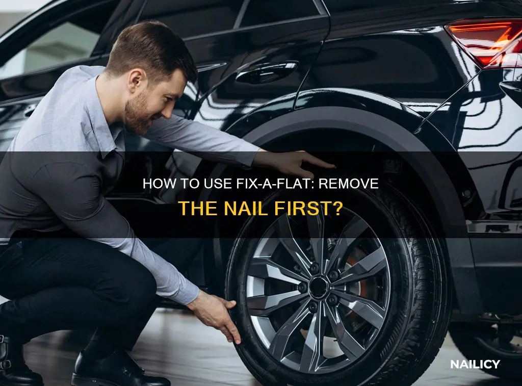 How To Use Fix-A-Flat: Remove The Nail First? | Nailicy