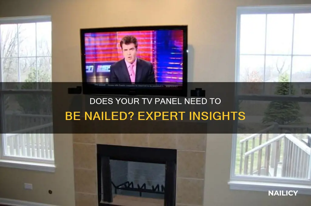 Does Your Tv Panel Need To Be Nailed? Expert Insights | Nailicy