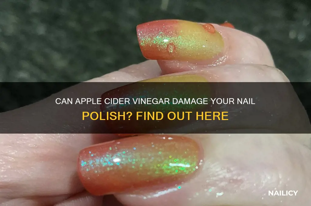 Can Apple Cider Vinegar Damage Your Nail Polish? Find Out Here | Nailicy