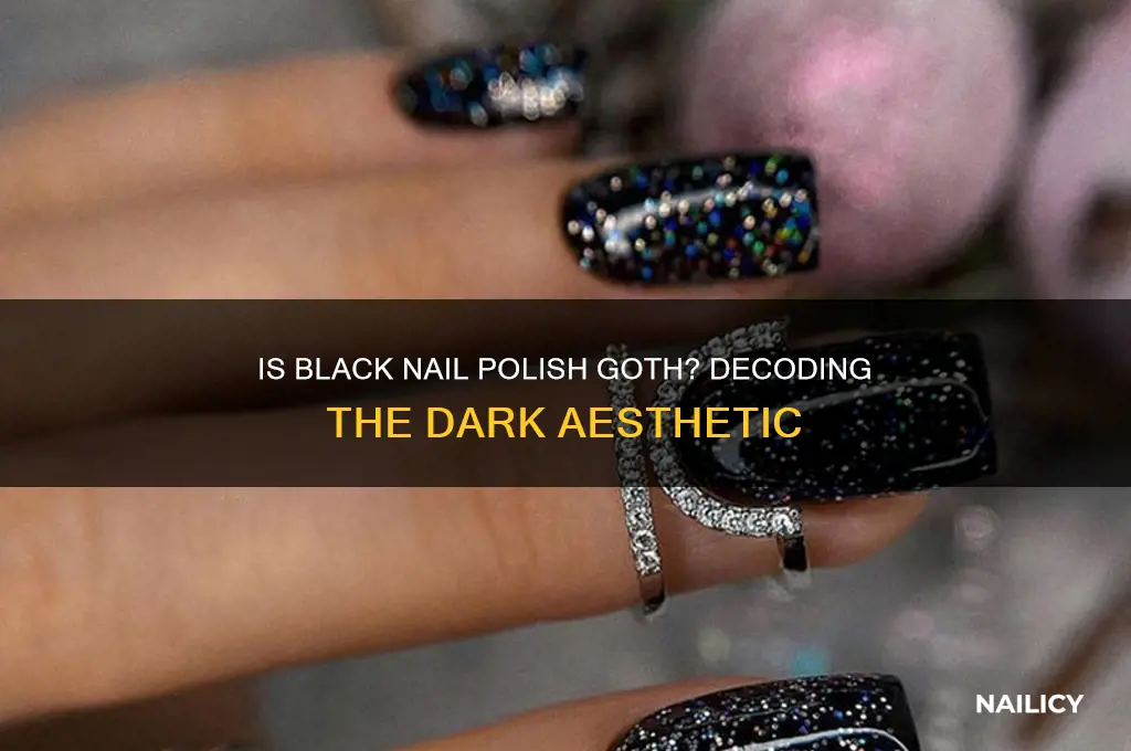 Is Black Nail Polish Goth? Decoding The Dark Aesthetic | Nailicy