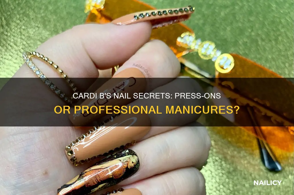 Cardi B's Nail Secrets: Press-Ons Or Professional Manicures? | Nailicy
