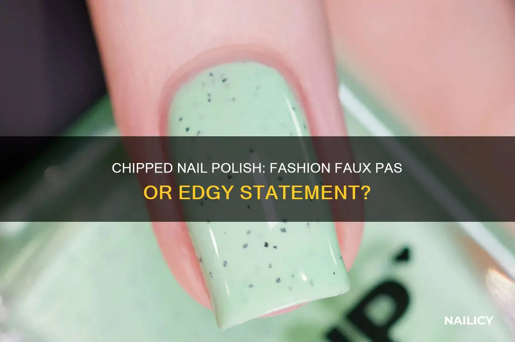 Chipped Nail Polish: Fashion Faux Pas Or Edgy Statement? | Nailicy