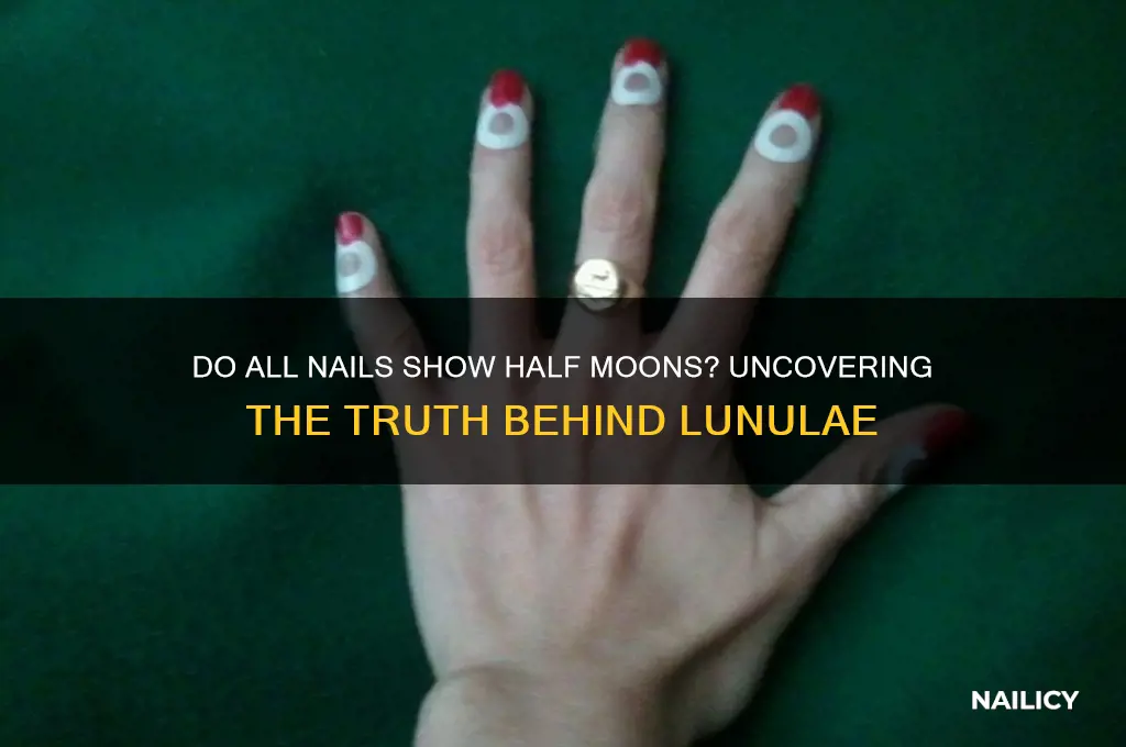 Do All Nails Show Half Moons? Uncovering The Truth Behind Lunulae | Nailicy