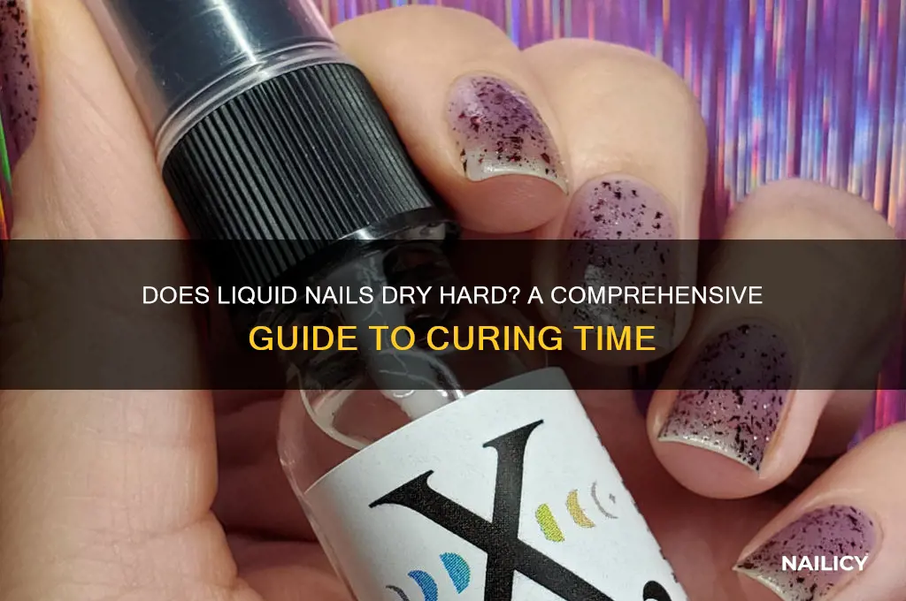 Does Liquid Nails Dry Hard? A Comprehensive Guide To Curing Time | Nailicy