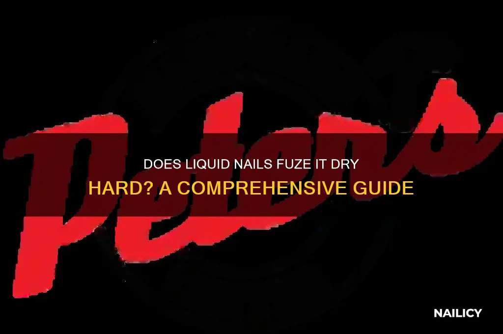 Does Liquid Nails Fuze It Dry Hard? A Comprehensive Guide | Nailicy