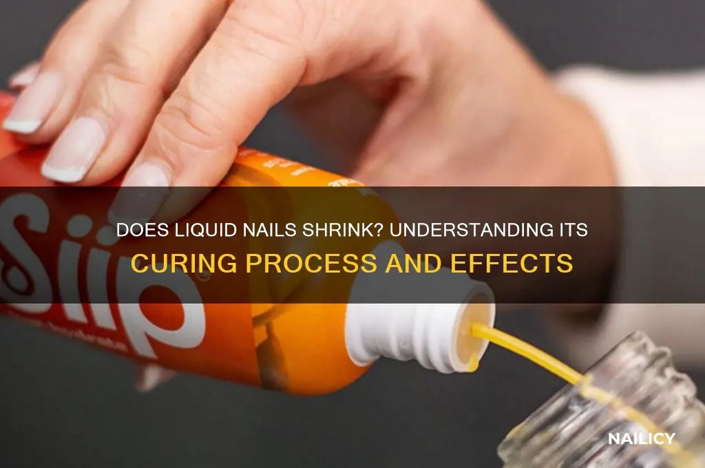 Does Liquid Nails Shrink? Understanding Its Curing Process And Effects ...