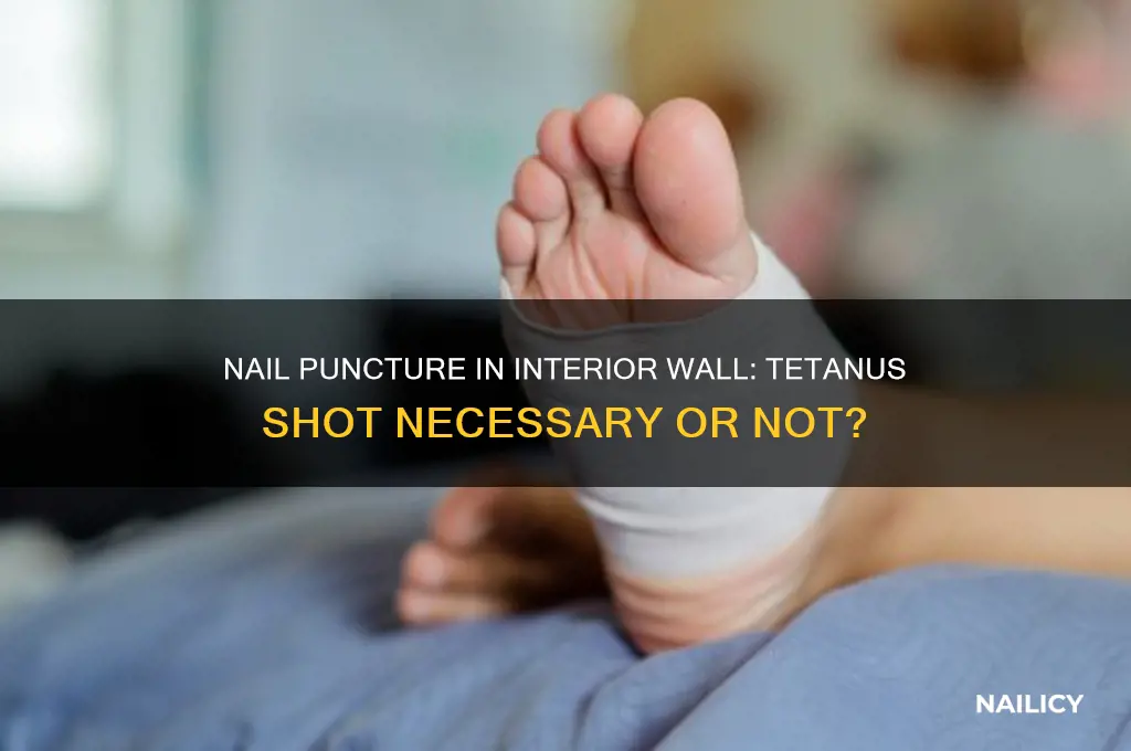 Nail Puncture In Interior Wall: Tetanus Shot Necessary Or Not? | Nailicy
