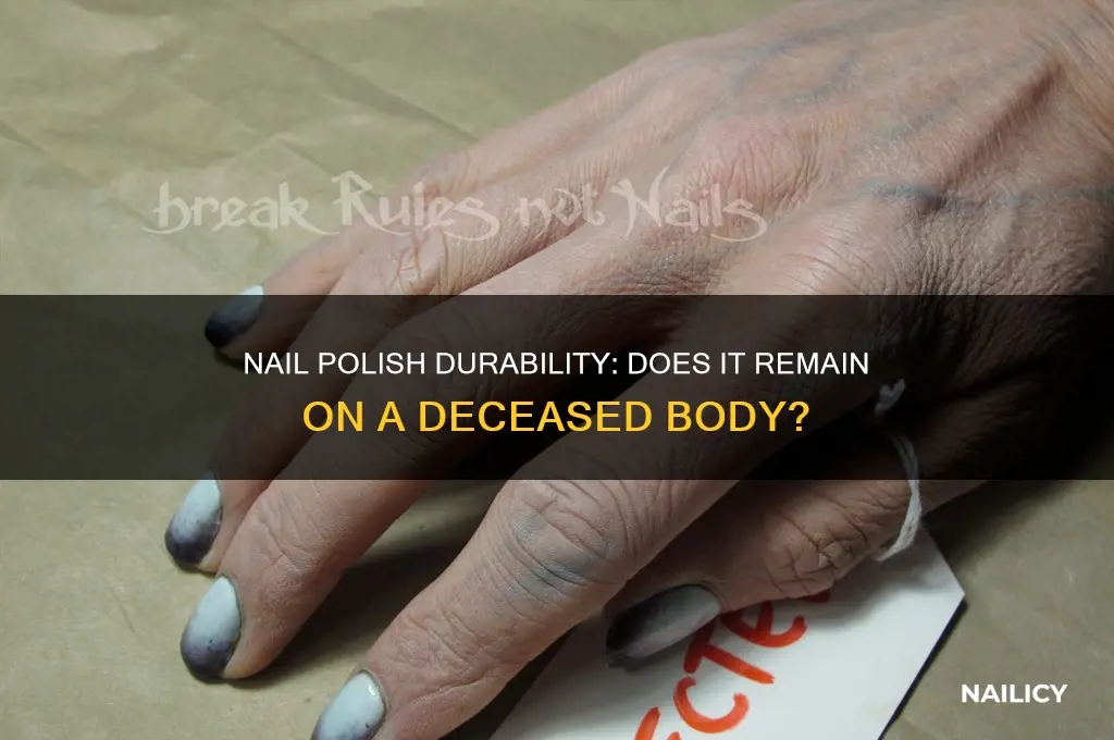 Nail Polish Durability: Does It Remain On A Deceased Body? | Nailicy