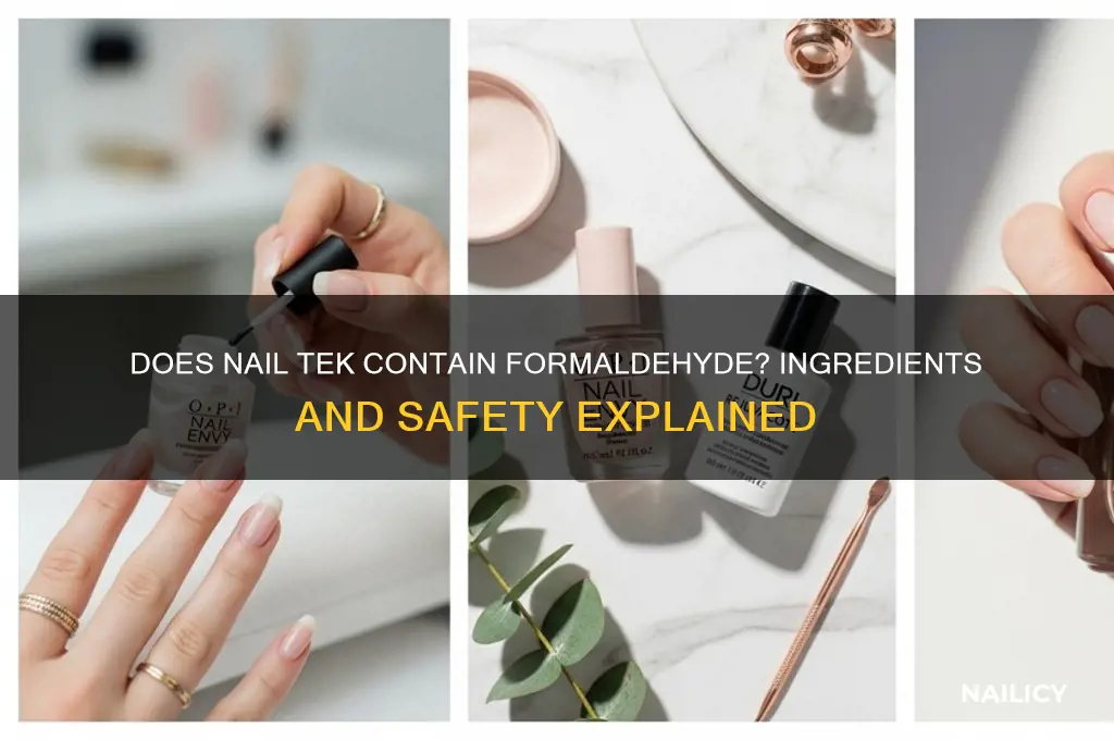 Does Nail Tek Contain Formaldehyde? Ingredients And Safety Explained ...
