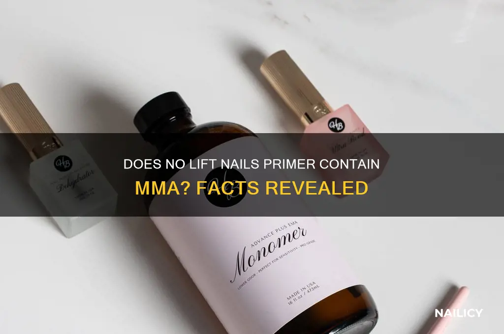 Does No Lift Nails Primer Contain Mma? Facts Revealed | Nailicy