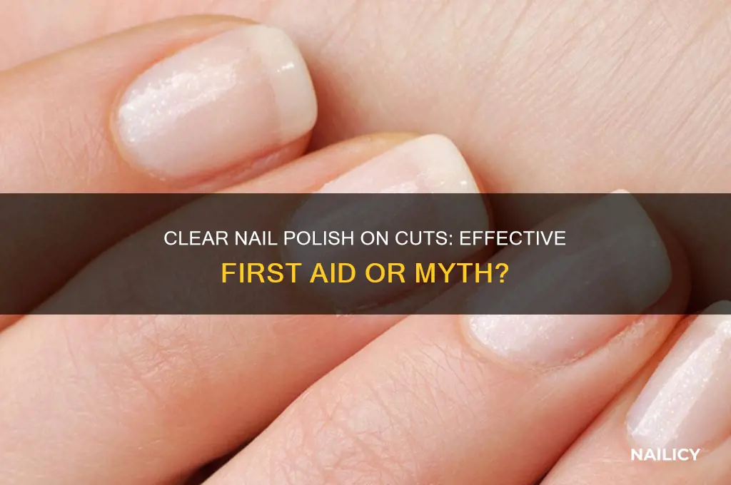 Clear Nail Polish On Cuts: Effective First Aid Or Myth? | Nailicy
