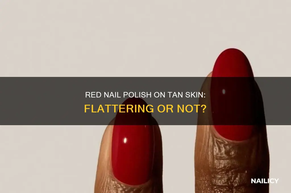 Red Nail Polish On Tan Skin: Flattering Or Not? | Nailicy