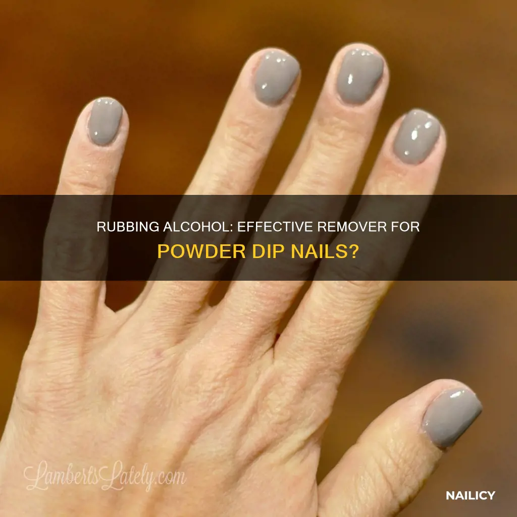 Rubbing Alcohol: Effective Remover For Powder Dip Nails? | Nailicy