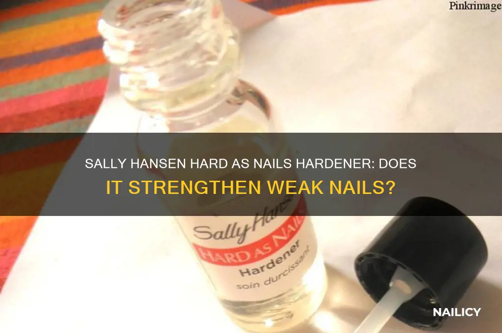 Sally Hansen Hard As Nails Hardener: Does It Strengthen Weak Nails ...