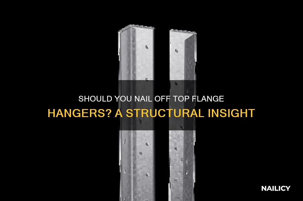 Should You Nail Off Top Flange Hangers? A Structural Insight | Nailicy