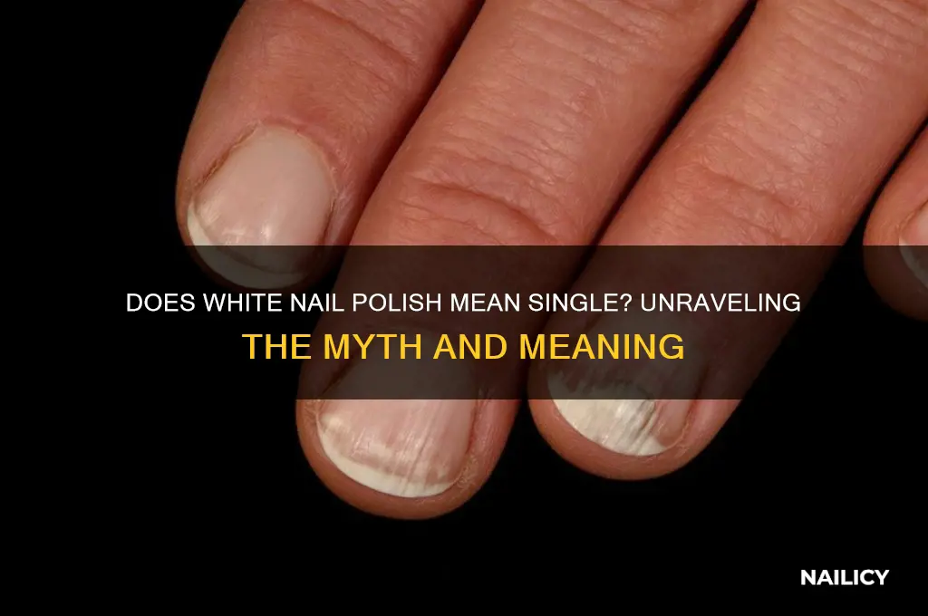 Does White Nail Polish Mean Single? Unraveling The Myth And Meaning ...