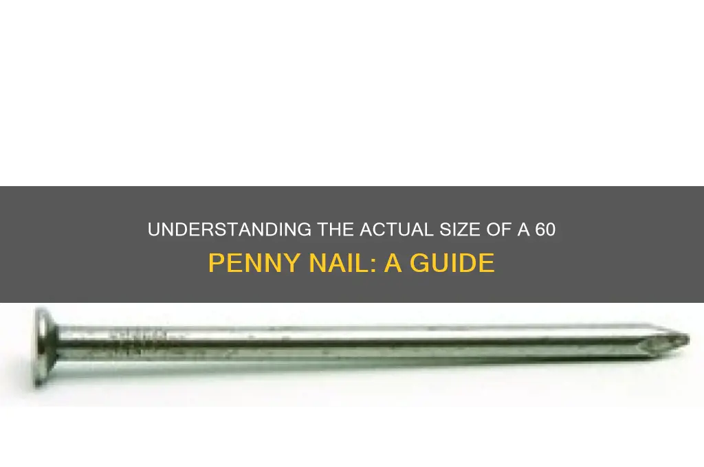Understanding The Actual Size Of A 60 Penny Nail: A Guide | Nailicy