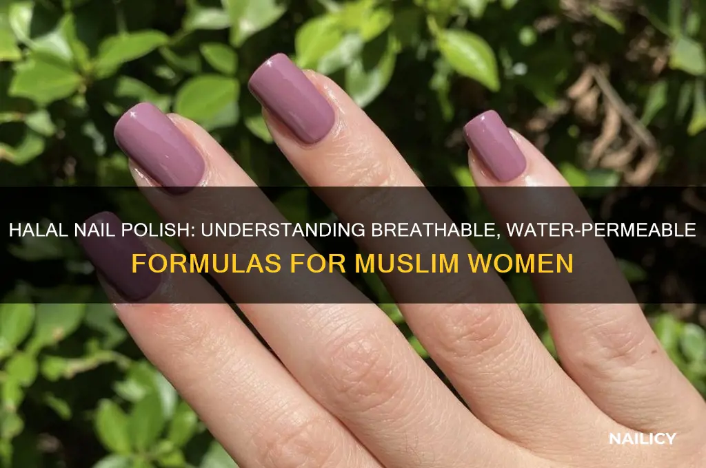 Halal Nail Polish: Understanding Breathable, Water-Permeable Formulas ...