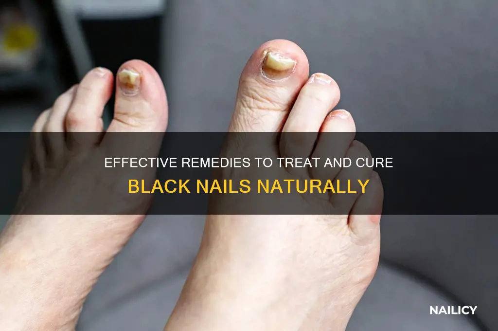 Effective Remedies To Treat And Cure Black Nails Naturally | Nailicy