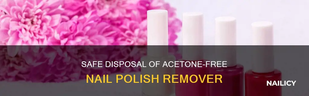Safe Disposal Of Acetone-Free Nail Polish Remover | Nailicy