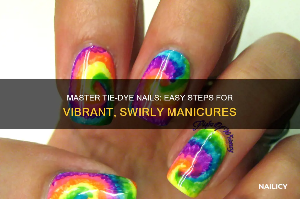 Master Tie-Dye Nails: Easy Steps For Vibrant, Swirly Manicures | Nailicy