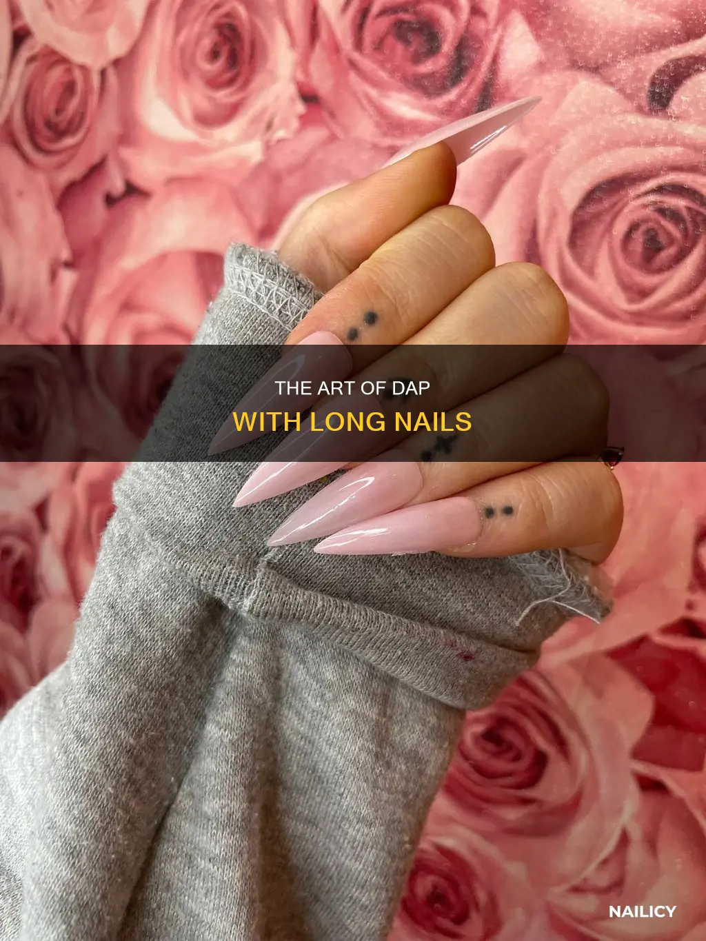 The Art Of Dap With Long Nails | Nailicy