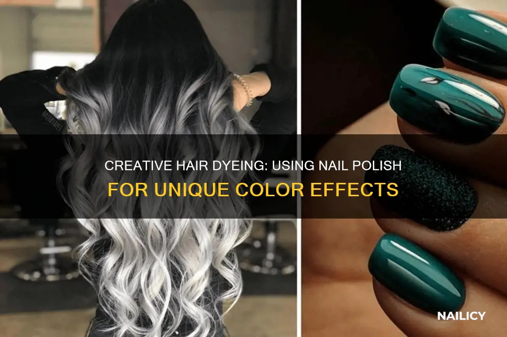 Creative Hair Dyeing: Using Nail Polish For Unique Color Effects | Nailicy